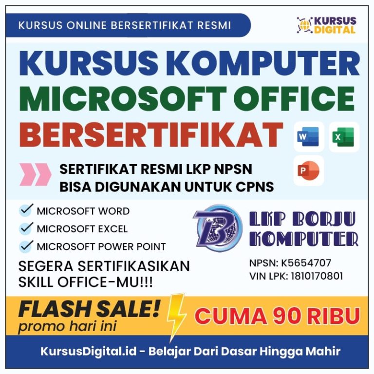 Kursus Digital - Belajar Ilmu Digital Dari Dasar Hingga Mahir